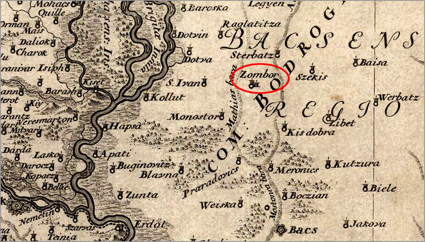 SOMBOR NA STARIM MAPAMA – Ravnoplov