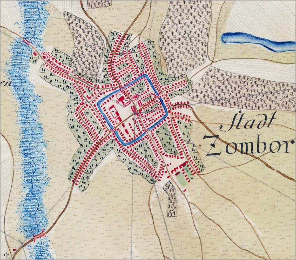 PLAN SOMBORA NA MAPI IZ 1782-85. GODINE – Ravnoplov