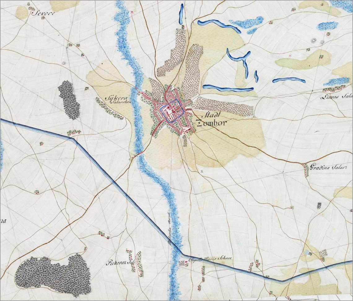 PLAN SOMBORA NA MAPI IZ 1782-85. GODINE – Ravnoplov